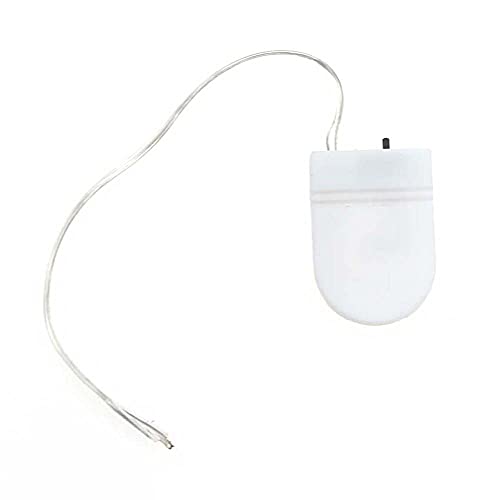 5PCS CR2032 Button Coin Cell Battery Socket Holder Case Cover with ON-Off Switch 3V Battery Storage Box(Transparent)