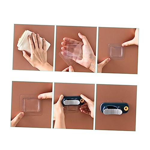 4pcs Mop Hanger Wall Mounted Clothes Mounted Mop Holder Wall Mounted Mop Holder Cleaning Tools Multi Hanger Storage Rack Brooms Broom Hooks Mop Broom Holder Broom Organizer Yellow TOKIDNY
