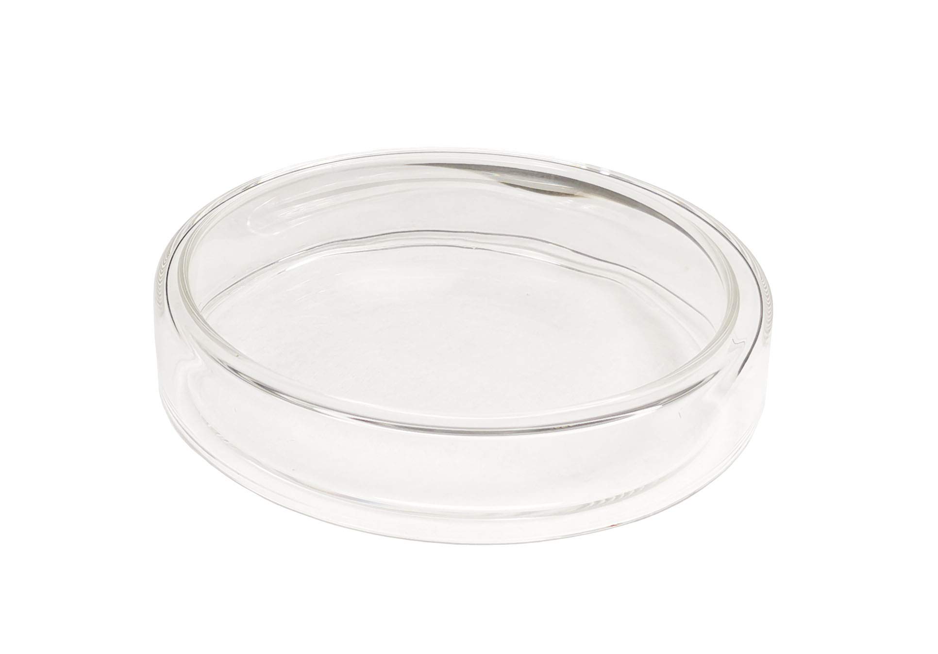 Glass Petri Dish with Lids, Autoclavable Borosilicate Glass, Lab Dishes Pack of 10 (75mm)