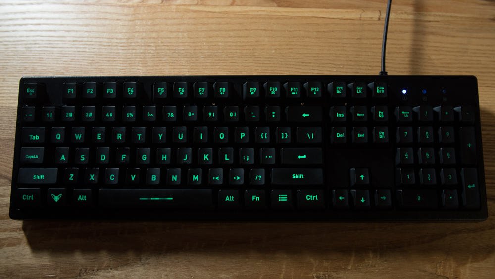 Fenek Mother Membrane Water-Resistant Gaming Keyboard - 7 Color LED