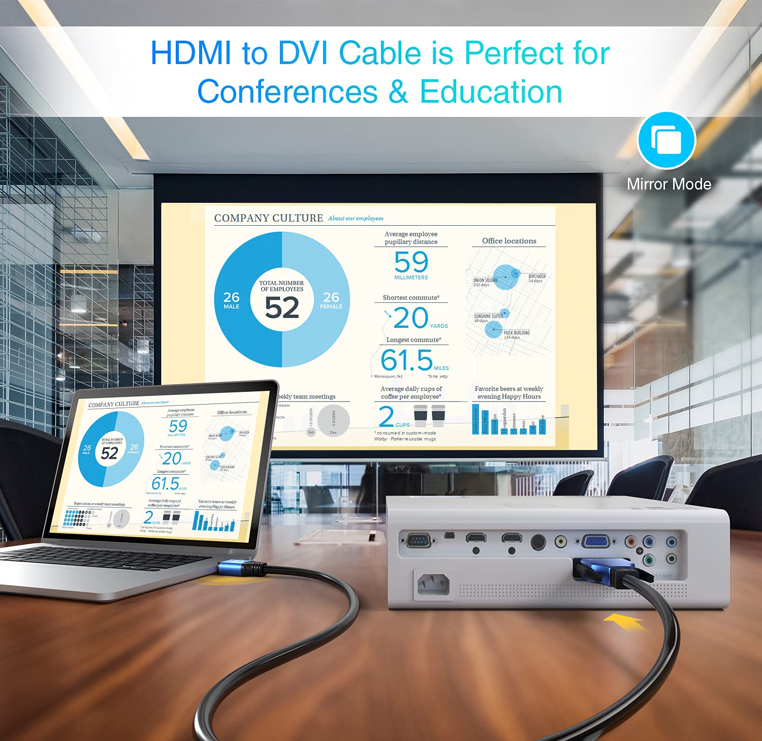 BlueRigger HDMI to DVI Cable (6FT, High-Speed, Bi-Directional Adapter Male to Male, DVI-D 24+1, 1080p, Aluminum Shell) - Compatible with Raspberry Pi, Roku, Xbox One, PS5/PS4/PS3, Graphics Card