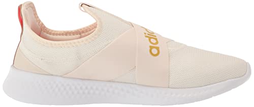 adidas Women's Puremotion Adapt Running Shoe, Off White/Off White/Golden Beige, 8.5