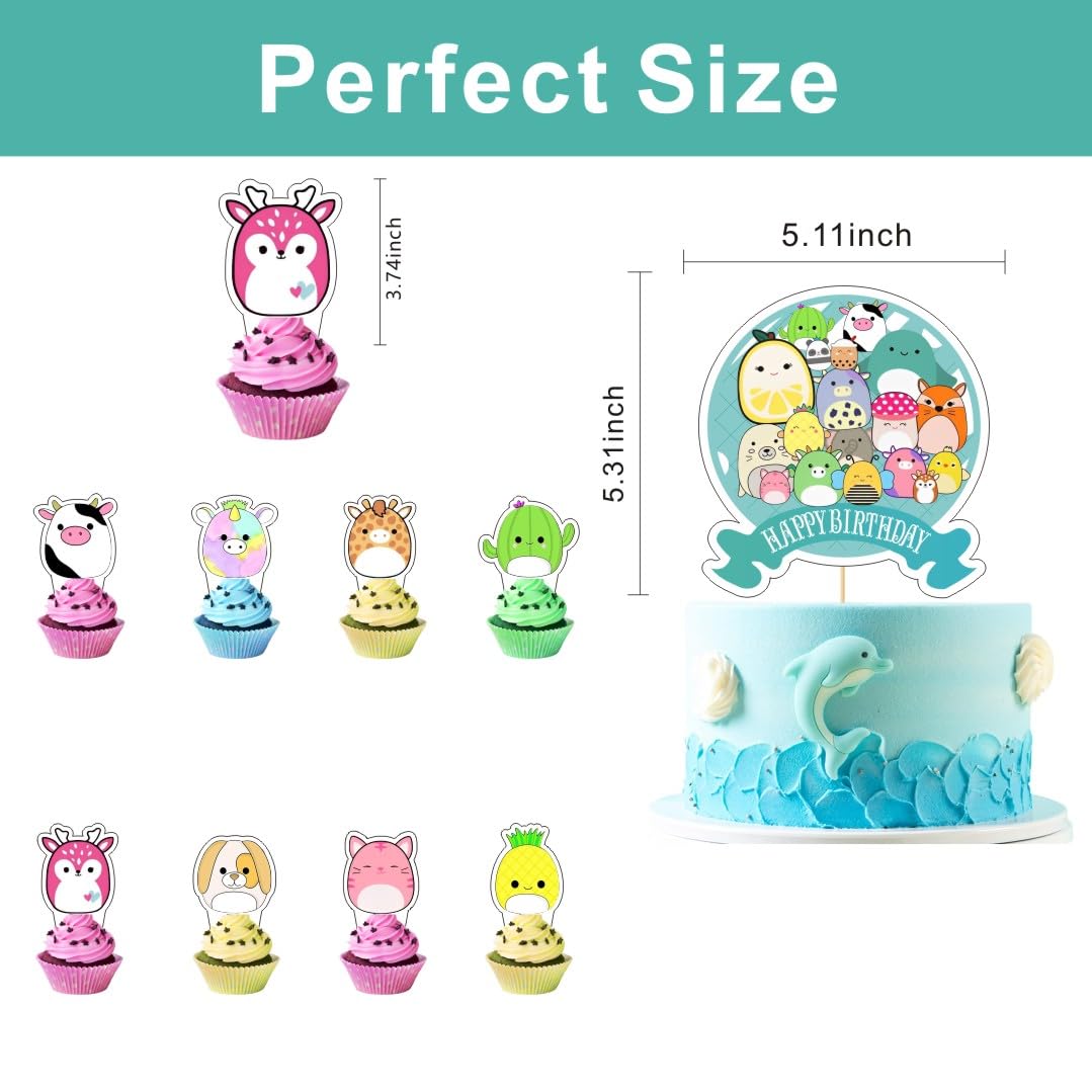 25pcs ๐ข๐บ๐พ๐ฒ๐ผ๐ฑ๐ถ๐ช๐ต๐ต๐ธ๐๐ผ Birthday Party Supplies, ๐ข๐บ๐พ๐ฒ๐ผ๐ฑ๐ถ๐ช๐ต๐ต๐ธ๐๐ผ Birthday Party Decorations include Cake toppers and Cupcake Toppers Sets