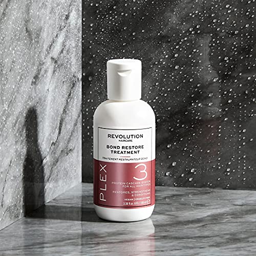 Revolution Haircare Plex 3 Bond Restore Treatment,, White, 100 ml (Pack of 1) (1454933)