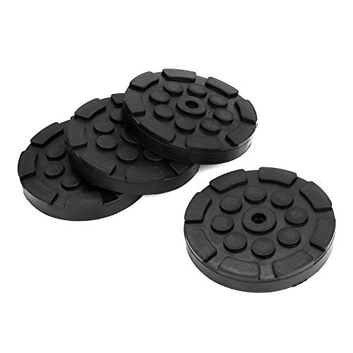 Car Auto Jacking Lift Pads, 4 Pcs Car Round Rubber Arm Pads Auto Jacking Lift Pads Weightlifter Accessories