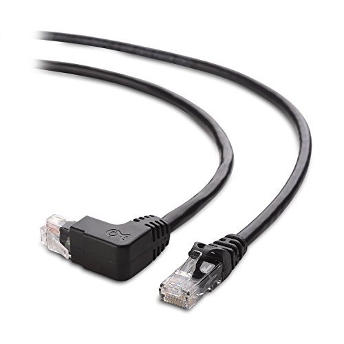 Cable Matters 10Gbps Combo-Pack 90 Degree Cat 6, Cat6 Right Angle Ethernet Cable 5 ft (Right Angle Down + Right Angle Up)