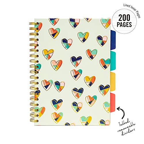 Pukka Pad, Carpe Diem 5-Project Double Spiral Bound Notebook 3-Pack with Repositionable Dividers - 200 Pages of 80GSM Paper with Perforated Edges โ Floral Love, B5 10 X 7in