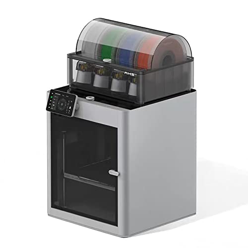 3D Printer X1-Carbon Combo high Speed Multi-Color Support 16 Colors Printer Al Driver with LAN WAN Dual Printing DIY for Home and School Printing (Gray -X1-Carbon Combo)