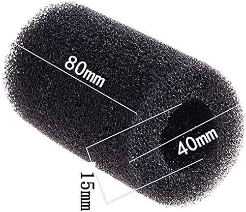 Golden Pearl 10 Pieces Black Pre-Filter Sponge Foam Roll Accessories for Aquarium Fish Tank