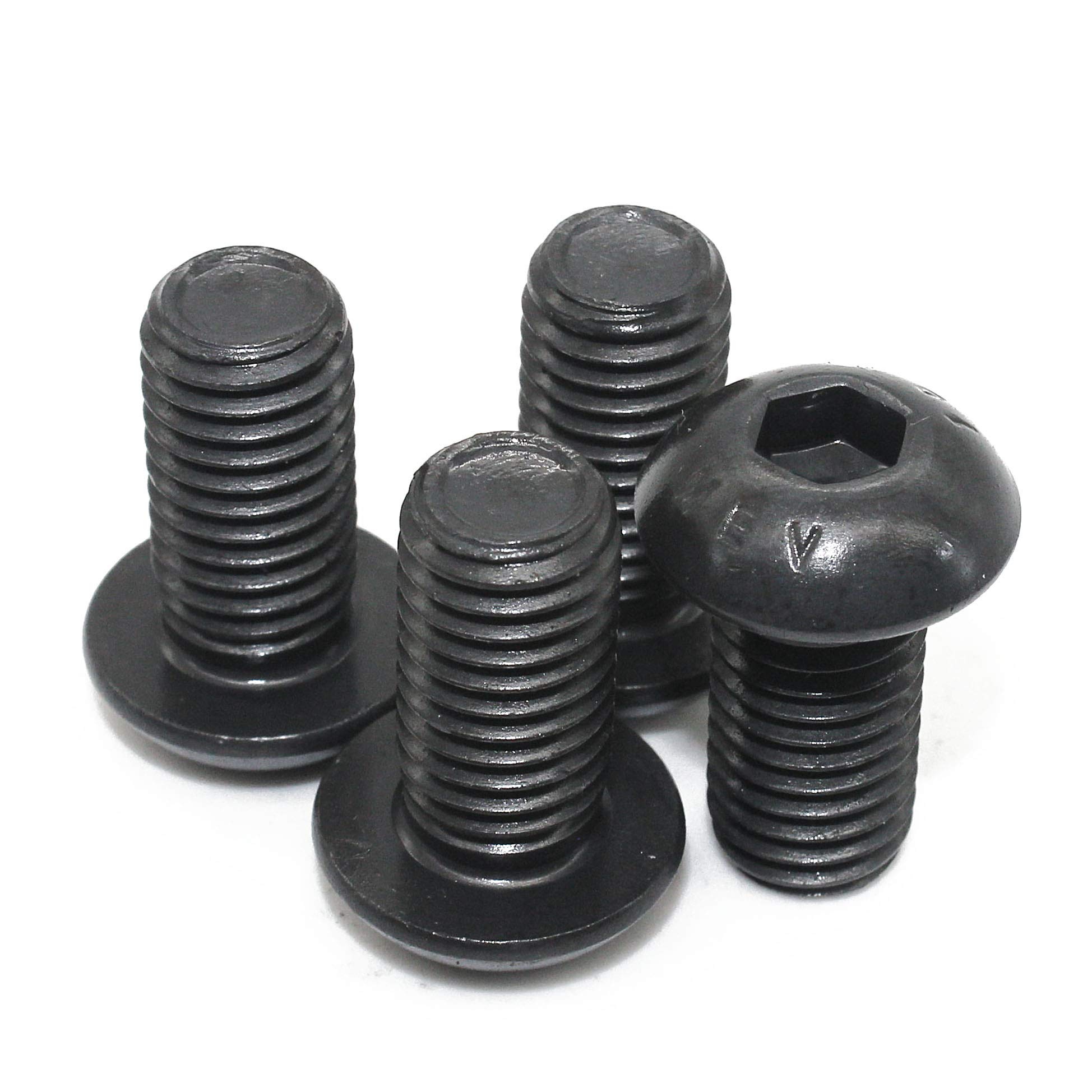 FullerKreg M5-0.8 x 16mm ISO 7380 Hex Drive Class 10.9 Black Oxide Finish Alloy Steel Button Socket Cap Screw (Pkg of 50)
