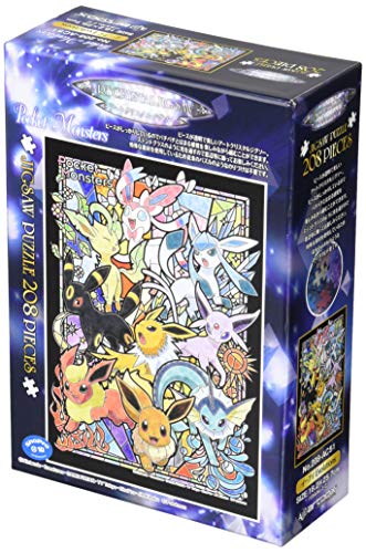 208 Piece Art Crystal Jigsaw Puzzle Pocket Monster Evey Evolutions (18.2 x 25.7 cm)