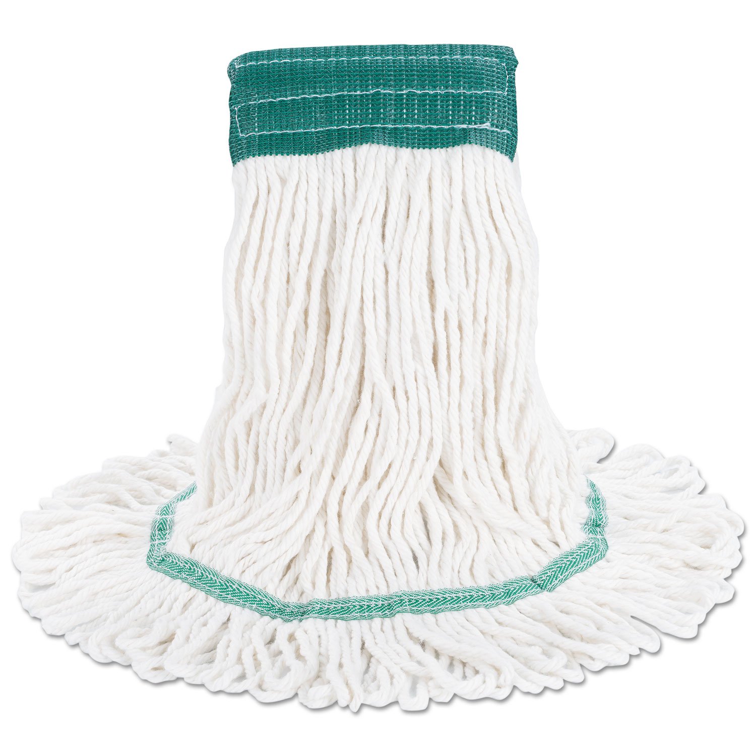 Boardwalk BWK502WHEA 5 in. Super Loop Cotton/Synthetic Fiber Wet Mop Head - Medium, White