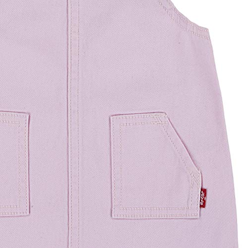 Levi's Baby Girls' Graphic T-Shirt and Skirtall 2-Piece Outfit Set, Grey/Pink, 6