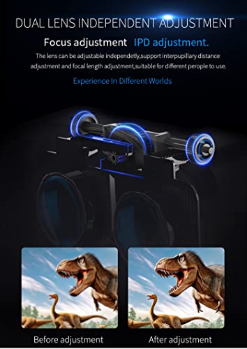 3D VR Headset Set with Remote for Android iPhone Phone, Virtual Reality Glasses Helmet for 3D Movies & Games, VR Goggles fits for iPhone 13 12 11 Pro Mini X S R Samsung Galaxy S10 S9 S8 S7