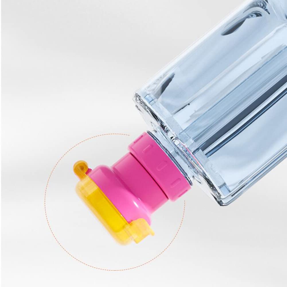 3PCS Bottle Twist Lid, Spill Proof Water Bottle Twist Cover Cap for Juice Soda, Water Bottle Caps with Straw - Random Colour