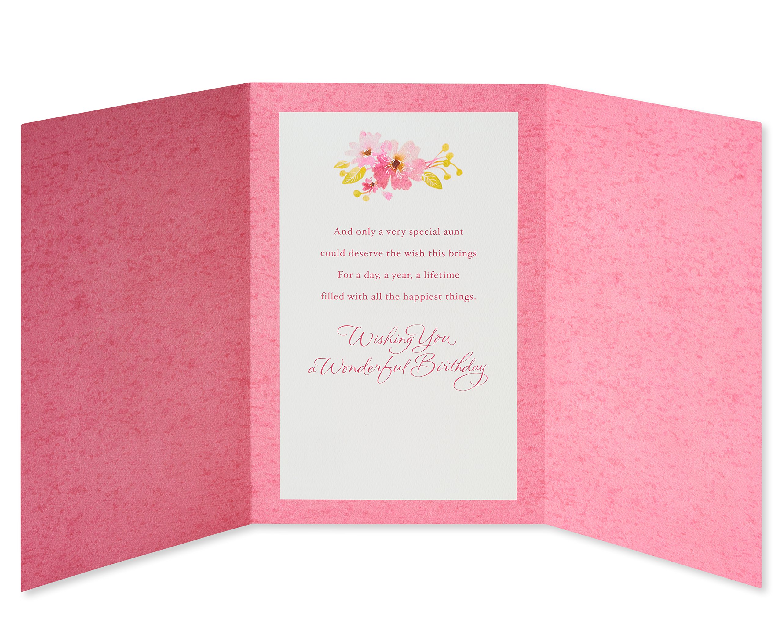 American Greetings Birthday Card for Aunt (Floral)