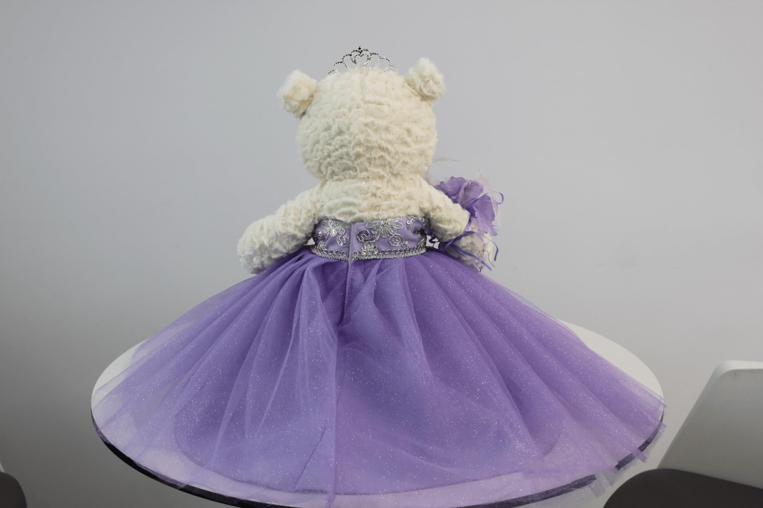 20 inches Quince Anos Quinceanera Last Doll Teddy Bear with Dress (Centerpiece) B16631-5 (Lavender1)