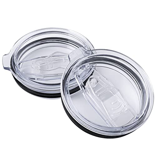 20 oz Tumbler Lids 2 Replacement Lids Compatible for YETI 20 oz Stainless Steel Tumblers Travel Cup Coffee Mug, Spill-proof Lids Fits OF Inner Diameter 3.2 to 3.23 INCH Tumbler