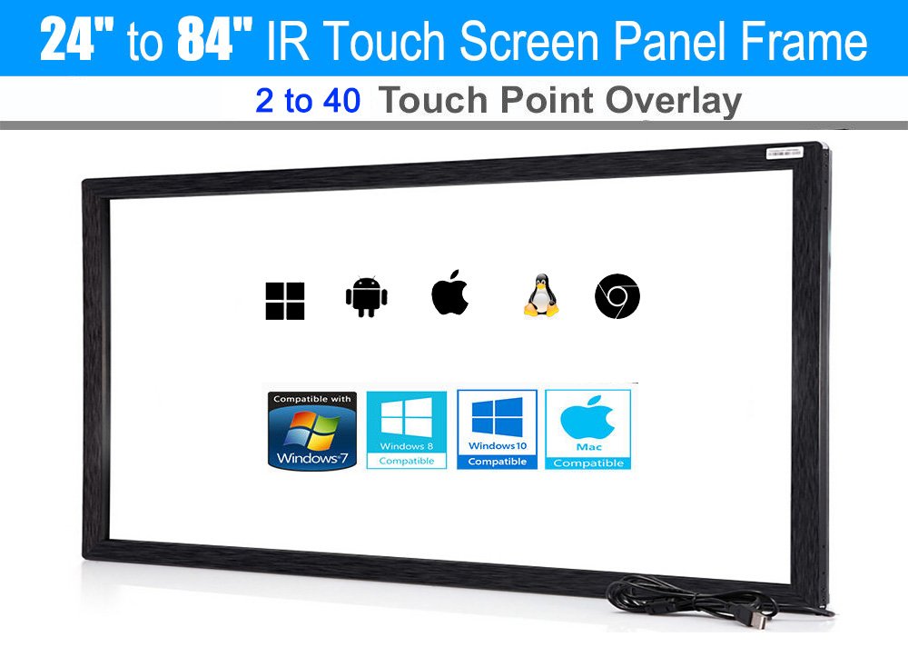 Chengying 55 inch 10 Point Multi-Touch Infrared Touch Frame, ir Touch Panel, Infrared Touch Screen Overlay