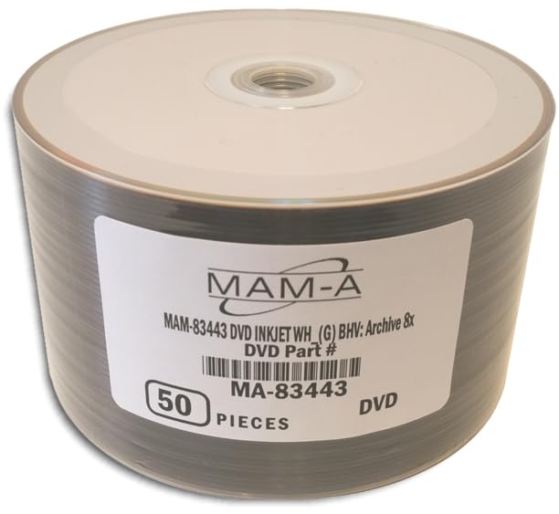 83443 MITSUI DVD-R 4.7GB WHITE IJ 50PACK
