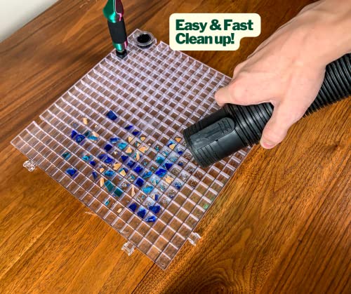 Creator's Waffle Grid 1-Pack - As Seen On HGTV/DIY Cool Tools Network - 100% USA - Solid Bottom Modular Surface - Glass Cutting, Small Parts, Liquid Containment, Grow Room, Etc. - Home, Office, Shop