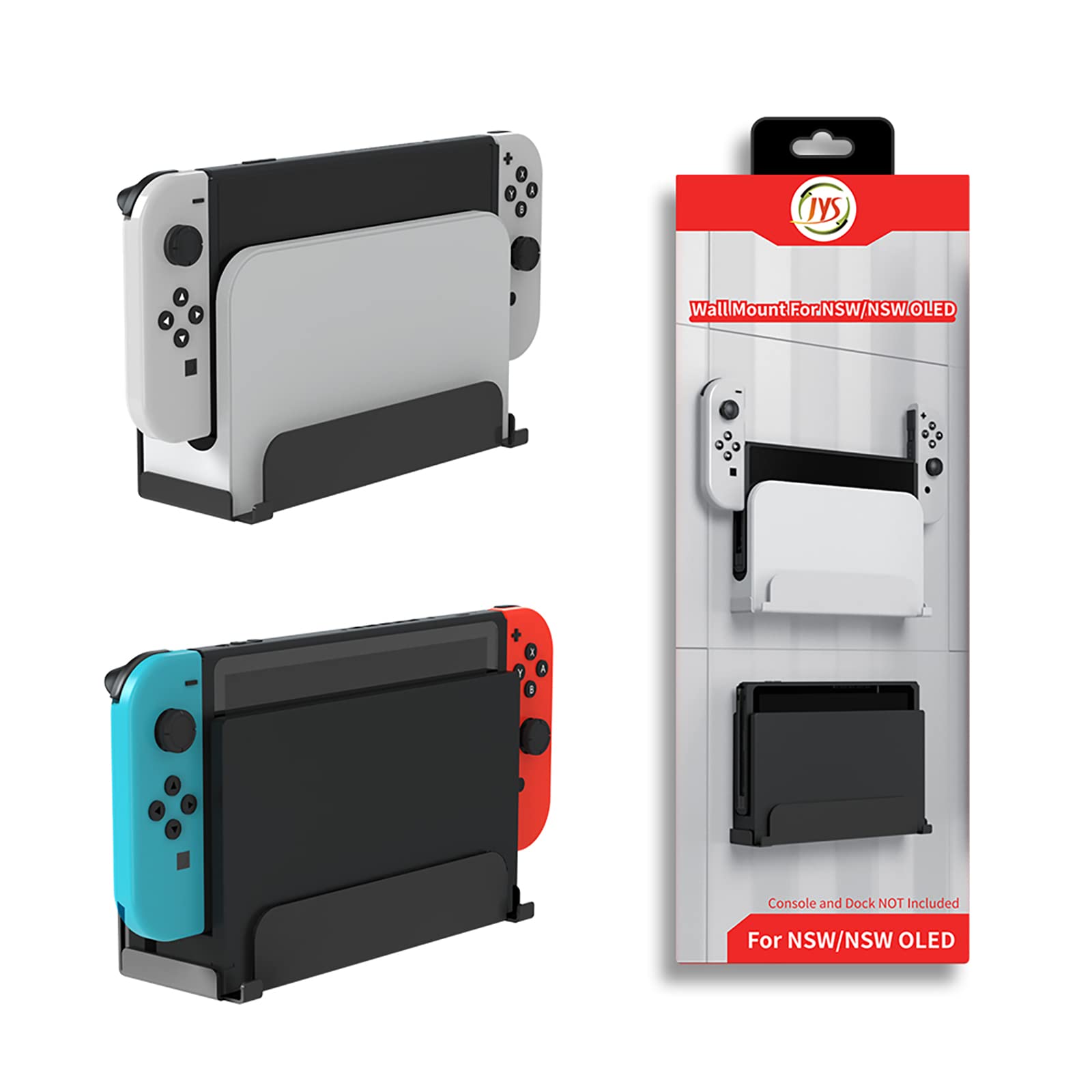Anbage Wall Mount Holder for Nintendo Switch, Black