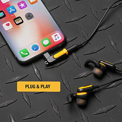 DEWALT 3.5mm to Lightning Adapter β 90-Degree Lightning Female to 3.5mm Male Headphone Jack Adapter for iPhone β Compatible Apple Lightning to 3.5mm Headphone Jack Adapter