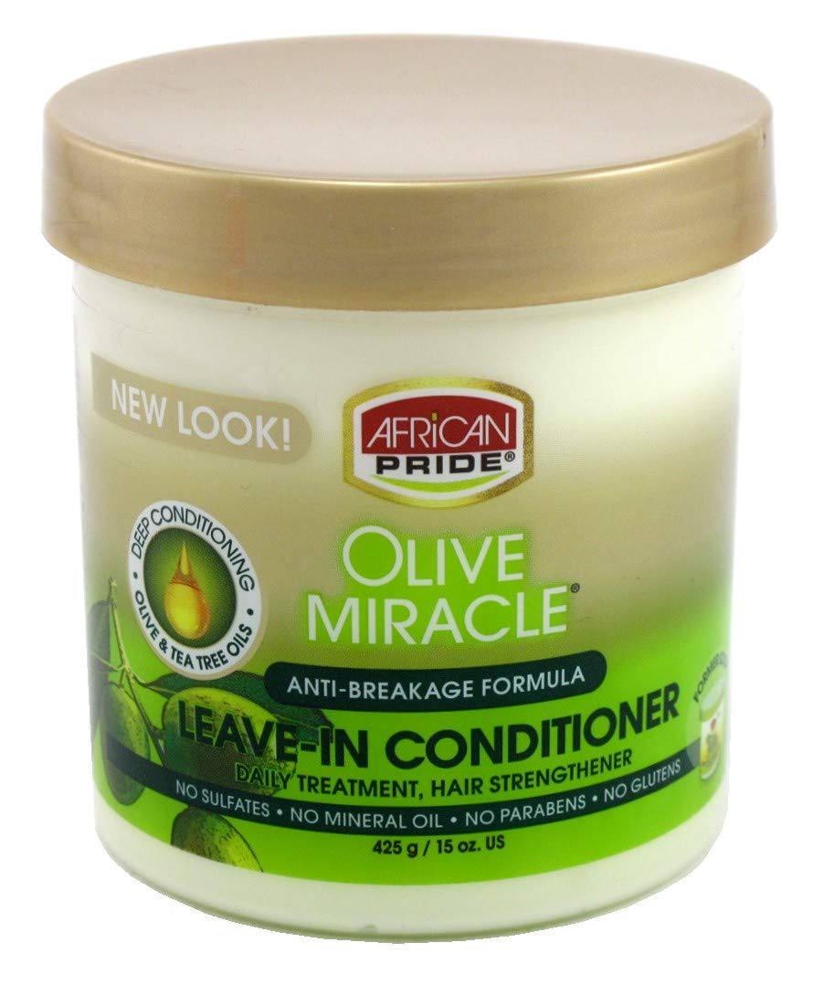 Ap Olive Miracle Conditioner Leave-In 15 Ounce Jar (443ml) (6 Pack)