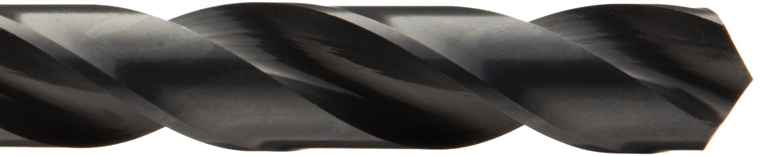 Chicago Latrobe 57720 150 Series High-Speed Steel Jobber Length Drill Bit Set with Metal Case, Black Oxide Finish, 118 Degree Conventional Point, Wire Size, 20-piece, #80 - #61