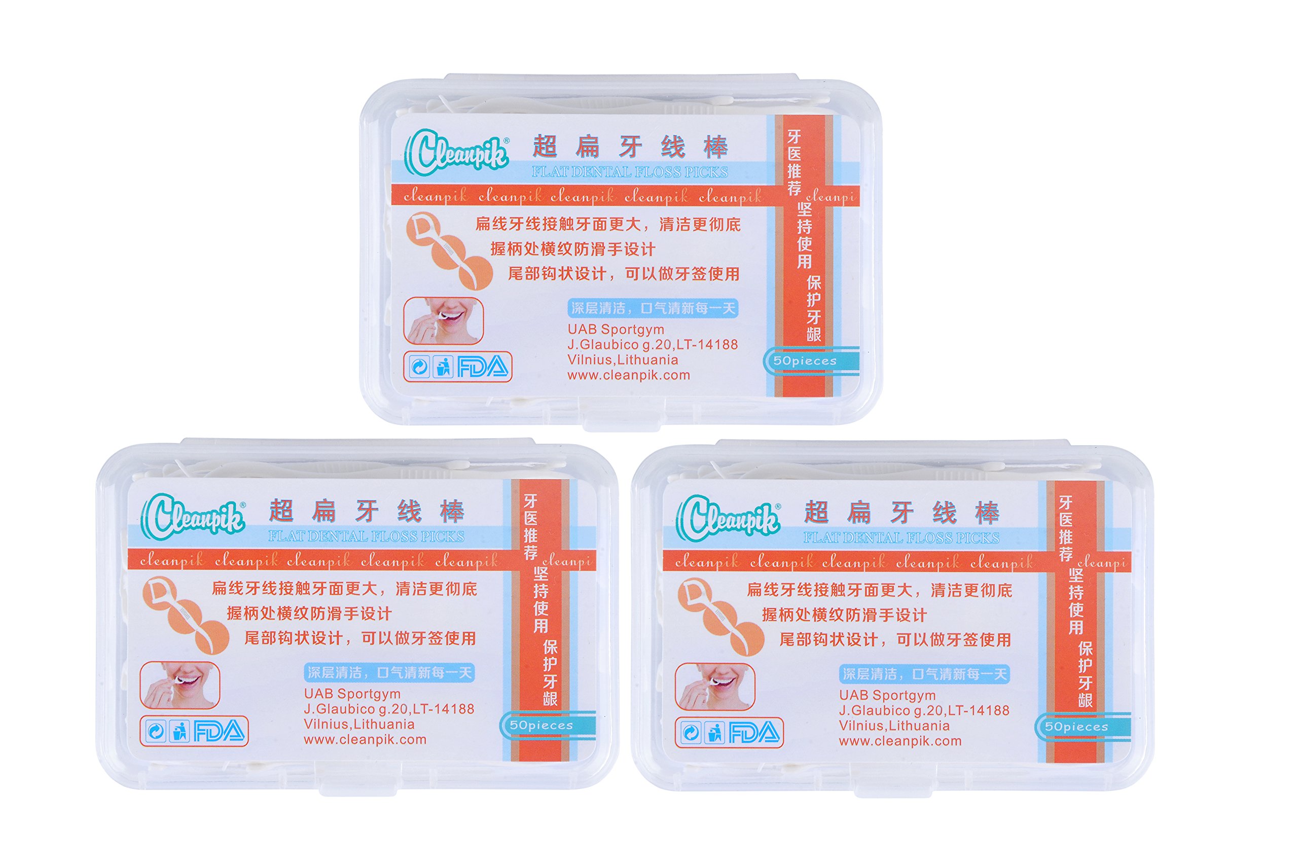 cleanpik Teeth rods affordable bow-shaped ultra-fine flat thread toothbrush bare tooth toothbrush dental floss (3 box)