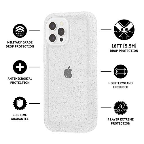 Pelican - VOYAGER Series - Case for iPhone 12 Pro Max (5G) - Military Drop Protection - 6.7 Inch - Sparkle