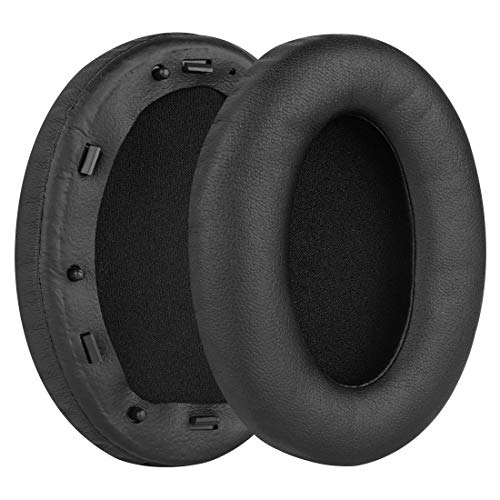 Geekria QuickFit Replacement Ear Pads for Sony WH-1000XM3 Headphones Earpads, Headset Ear Cushion Repair Parts (Black)