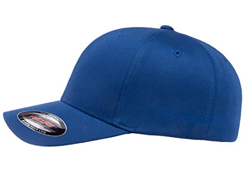 2005-09 Ford Mustang Hardtop Classic Outline Design Flexfit 6277 Athletic Baseball Fitted Hat Cap Royal L/XL