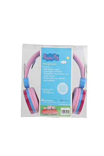 Peppa Pig Over The Ear Headphones HP1-01057 | Soft and Cushioned Ear Pieces to Fit Any Size, Adjustable Headband Headphones, Great Sound, Volume Limiting Technology, Model Number: HP1-01708