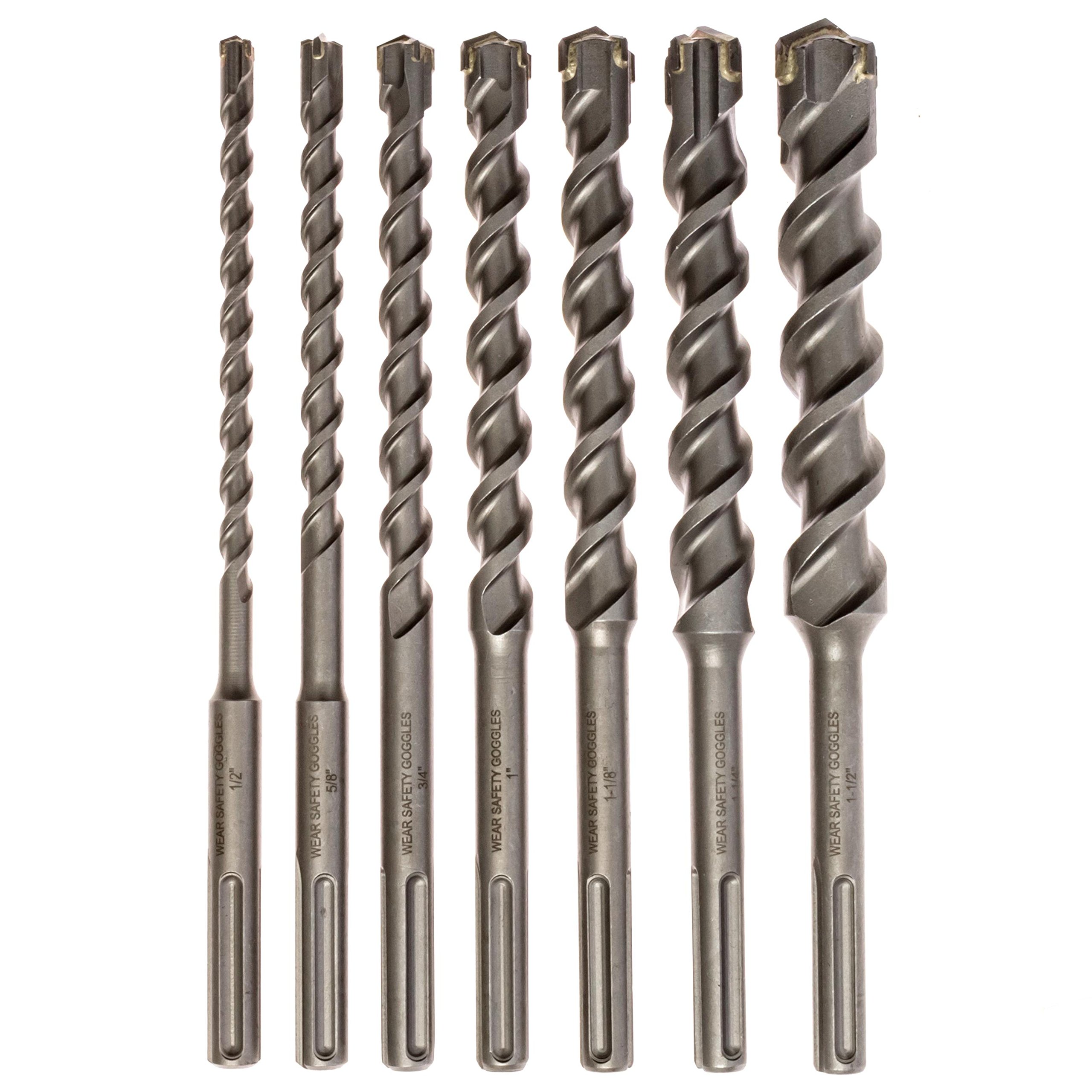 7 Piece Carbide Tipped BIT, Masonry Drill Bit Set, SDS Max!!!