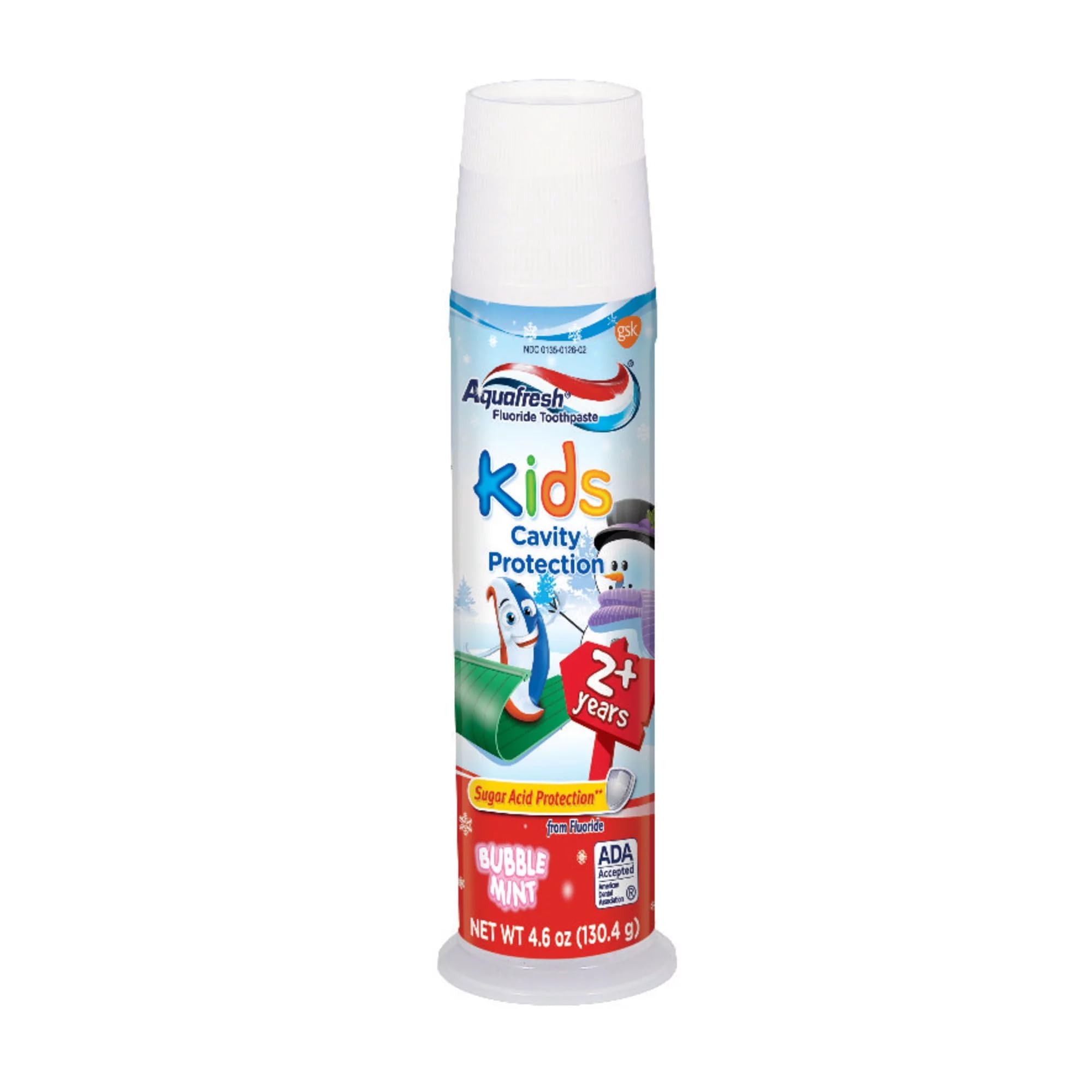 Aquafresh Kids Toothpaste, Bubblemint, 4.6 Ounce (Pack of 12)