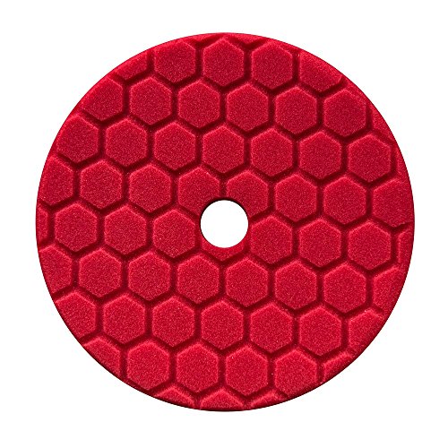 Chemical Guys BUFX117HEX6 Hex-Logic Quantum Ultra Light Finishing Pad, Red (6.5 Inch Pad made for 6 Inch backing plates)