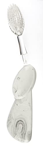 RADIUS Toothbrush Big Brush with Replaceable Head, Left Hand, Soft in Marble, BPA Free and ADA Accepted, Designed to Improve Gum Health and Reduce The Risk of Gum Disease