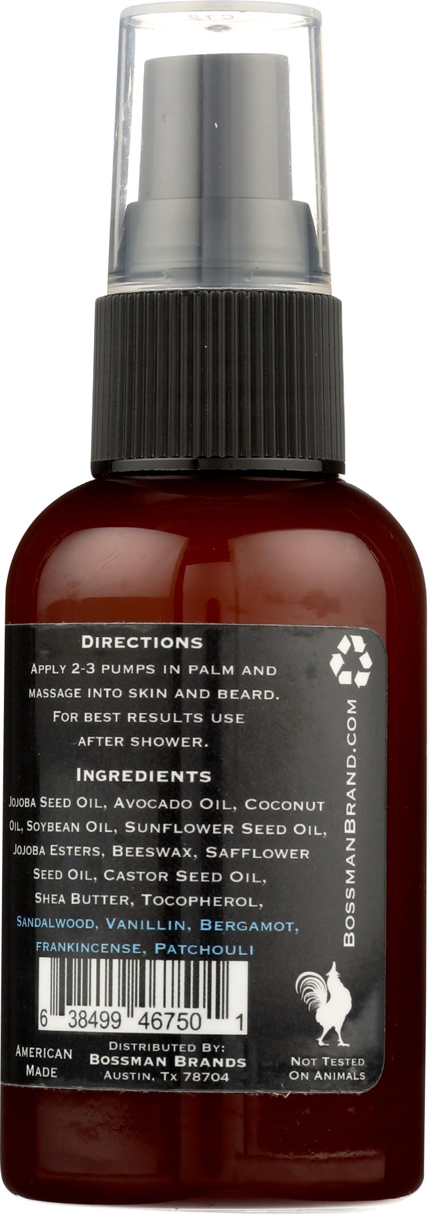Bossman Brands Beard Oil 1oz All Natural Oils with Essential Oil Scent- Magic