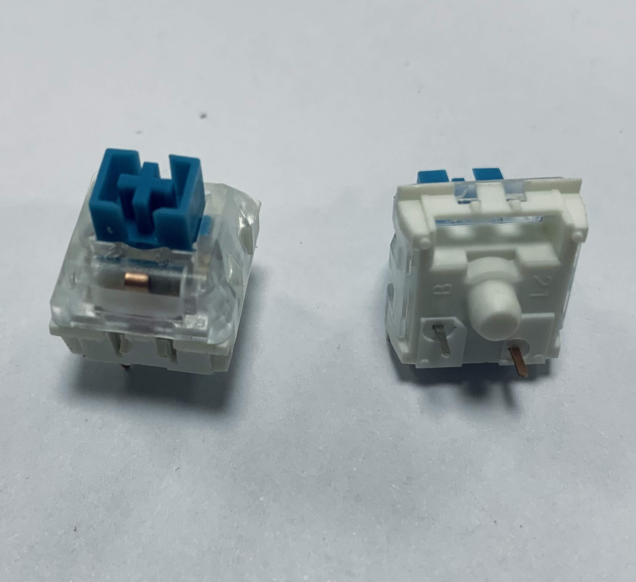 LUO Kaihua Blue Switch 3 Pin Keyswitch- Gaoteron& Cherry MX Equivalent DIY Replaceable Switches for Mechanical Gaming Keyboard (65 PCS) (Blue)