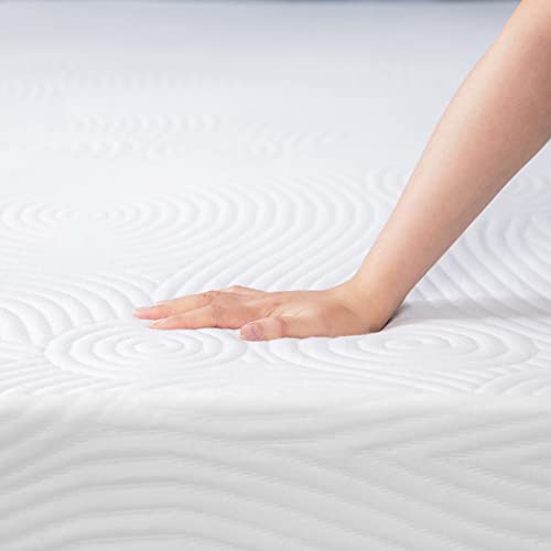 Mellow 12 Inch Cooling Gel-Infused Memory Foam Bed Mattress, Medium Firm Sleep and Breathable Fabric Cover, Twin , Mattress In A Box