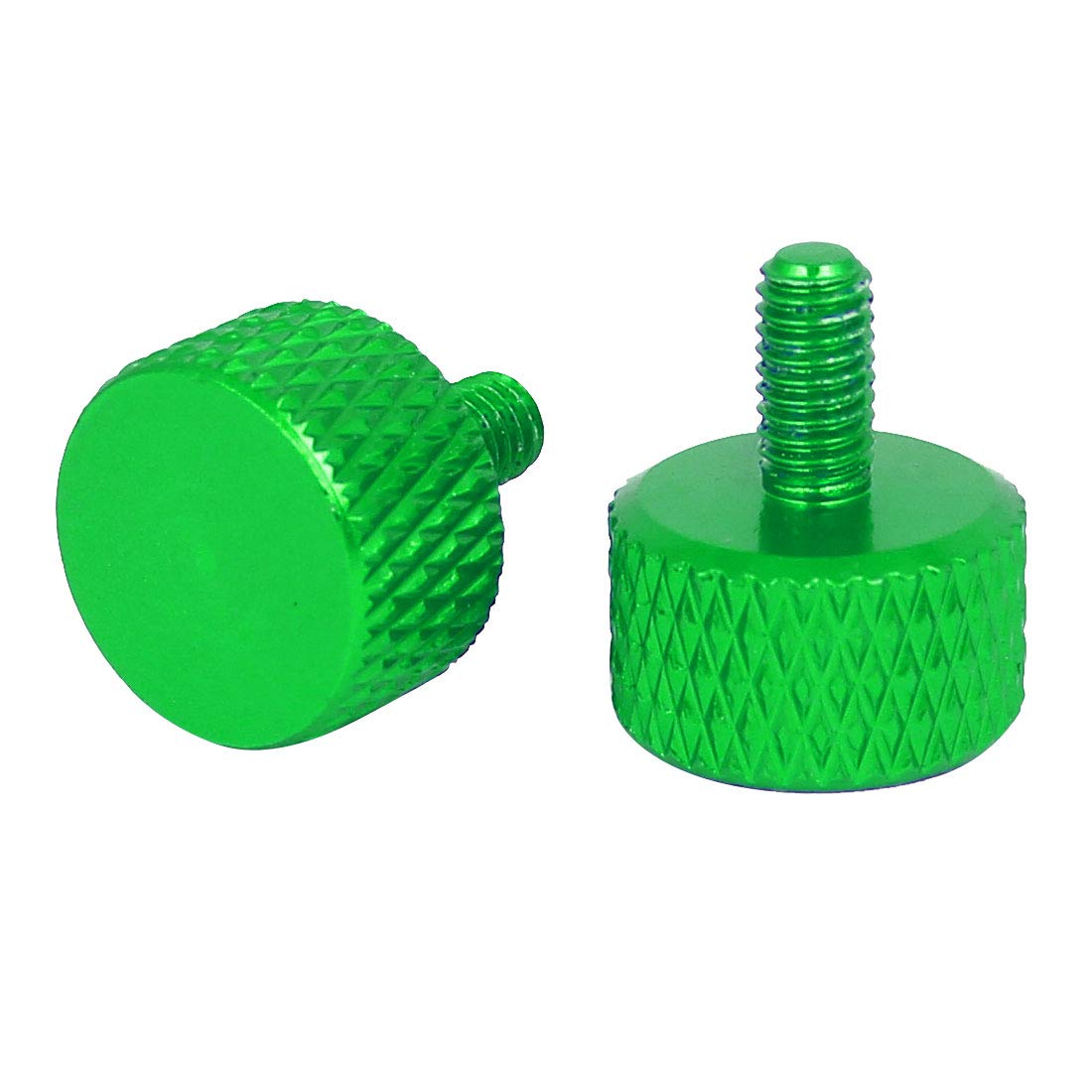 Aexit Computer PC Cleaning & Repair Graphics Card Aluminum Alloy Knurled Thumb Screws Green Computer Screws M3x6mm 4pcs