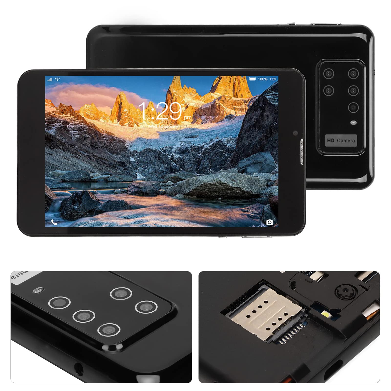 32GB Tablet, 4GB 32GB Dual SIM Dual Standby 7 Inch IPS HD Tablet for Game US Plug