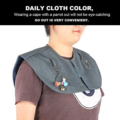 Leftwei Anti-Scratch Shoulder Protector, Multi-Functional Parrot Training Shoulder Cape Protector Stand Bird Diaper Bird Anklet Toy for Small Medium Parakeets Cockatiels