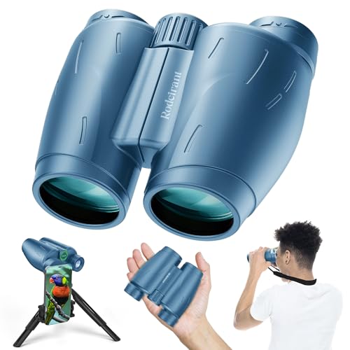 20x25 Compact Binoculars for Adults High Powered and Kids,Waterproof Binoculars for Hunters with Low Light Vision,Easy Focus Bird Watching for Adults Outdoor Hunting Travel,Blue