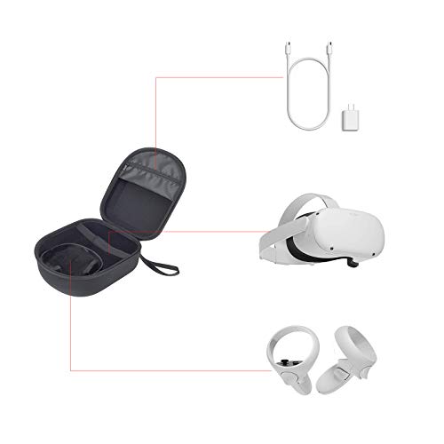 2022 New Hard Travelling Cover Protective Pouch Bag Carrying case for -Oculus Quest 2 VR Gaming Headset