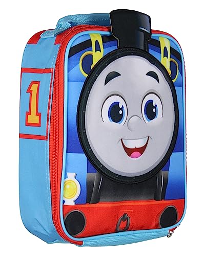 AI ACCESSORY INNOVATIONS Thomas The Train Kids Lunch Box 3D Engine Insulated Lunch Bag Tote For Hot And Cold Food, Drinks, And Snacks