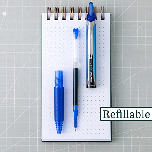 PILOT Precise V7 RT Refillable & Retractable Liquid Ink Rolling Ball Pens, Fine Point (0.7mm) Blue, 14-Pack (15196)