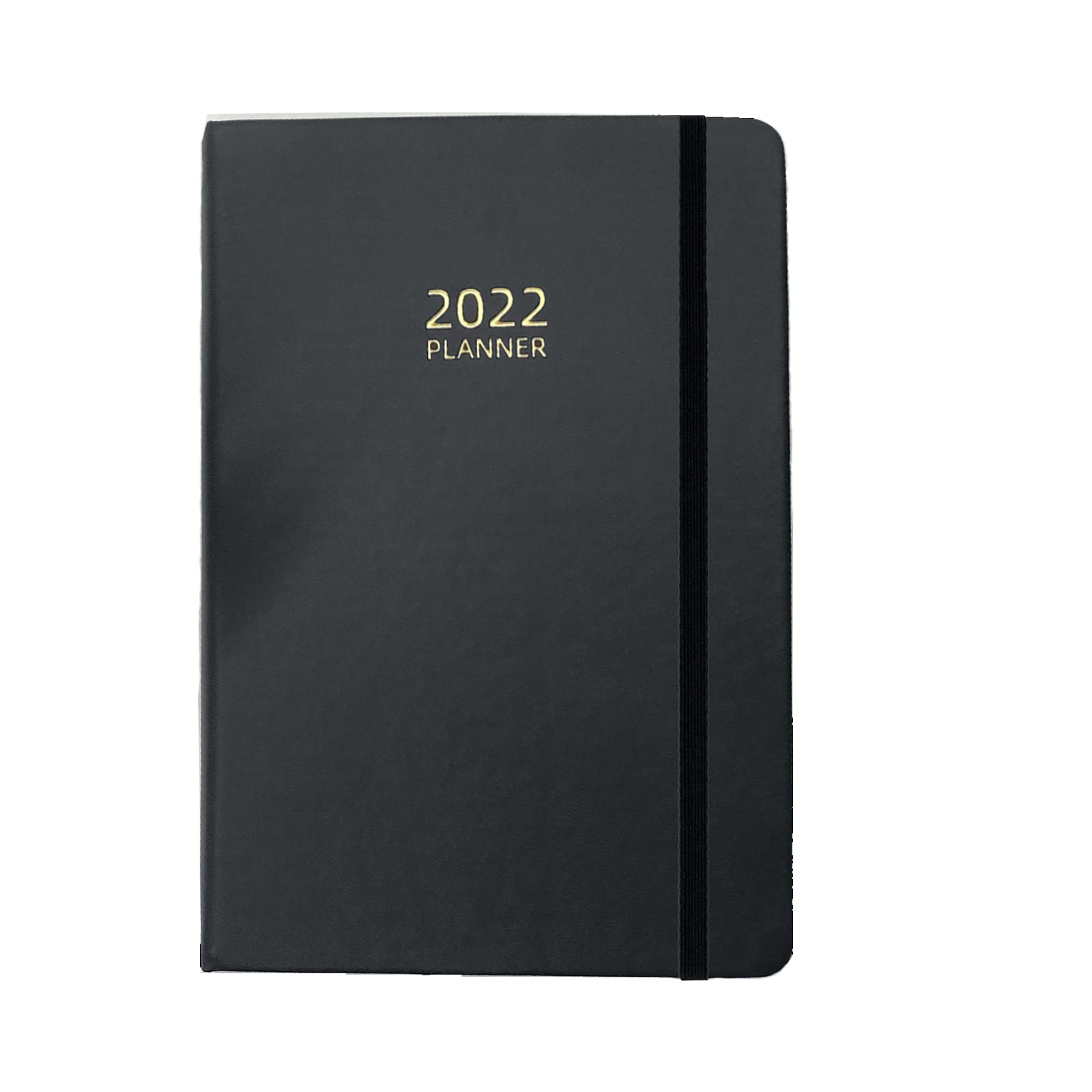 2022 Student Planner Daily &Weekly & Monthly Planner ,12-Month Planner with Tabs & Back Pocket , Contacts and Passwords,Flexible Cover, 6.1"x8.5"(Black)