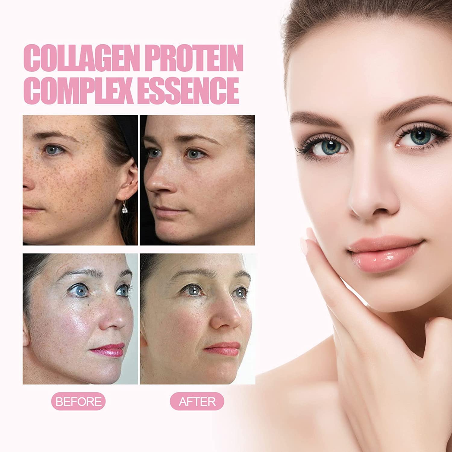 2 PCS Sheep Placenta Collagen Serum,Blemish Skin Corrector Serum Luxury,Luxury Collagen Protein Complex Essence Serum